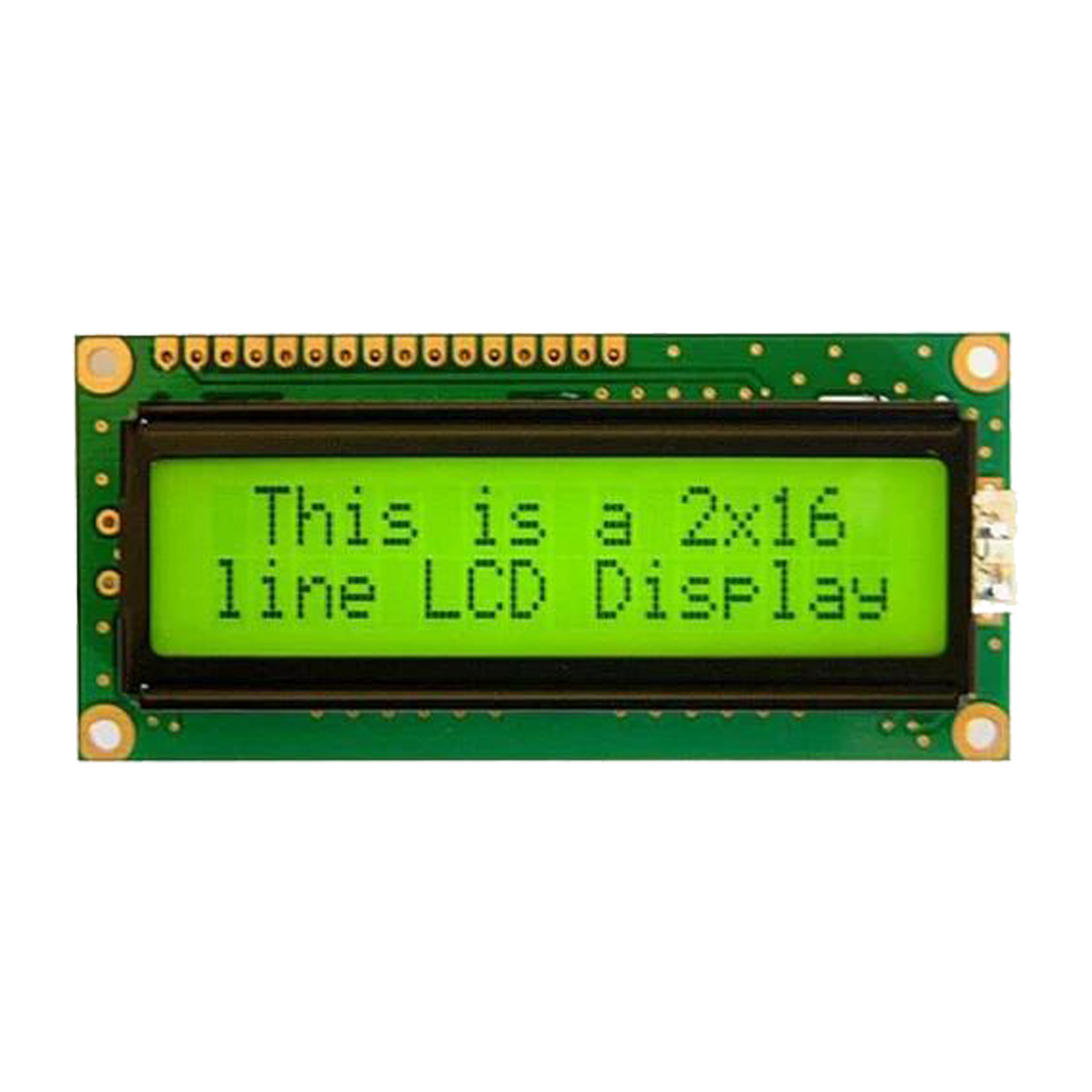 16x2 LCD Display Green Backlight Techiesms